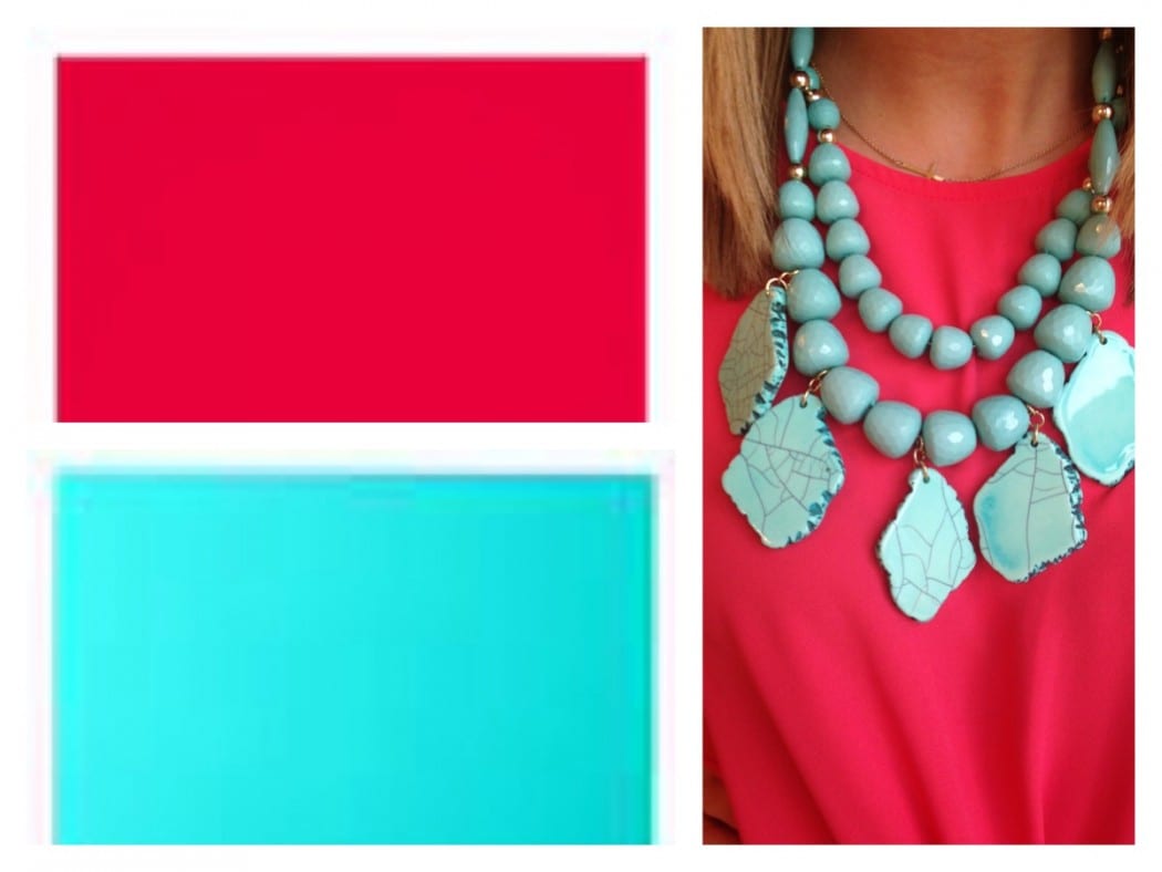 Color Combos: Teal+Watermelon Red - Catenya McHenry