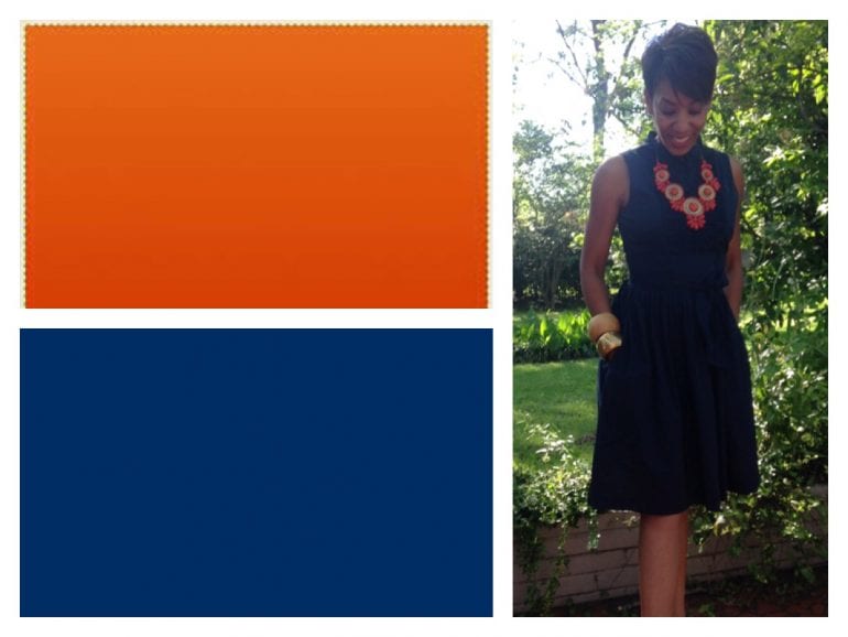 Color Combos: Midnight Navy+Tangerine - Catenya McHenry